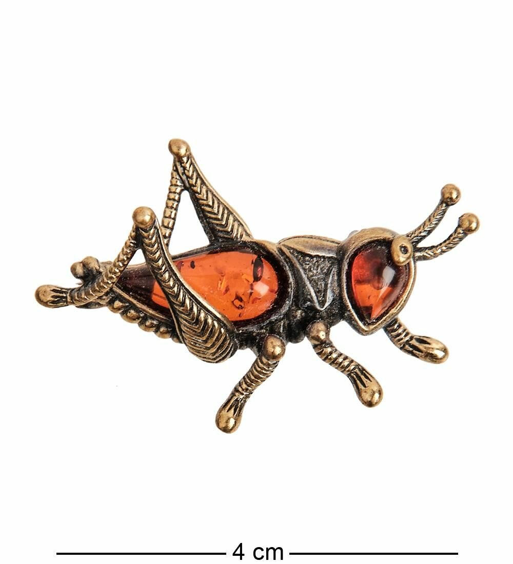 Брошь, янтарь