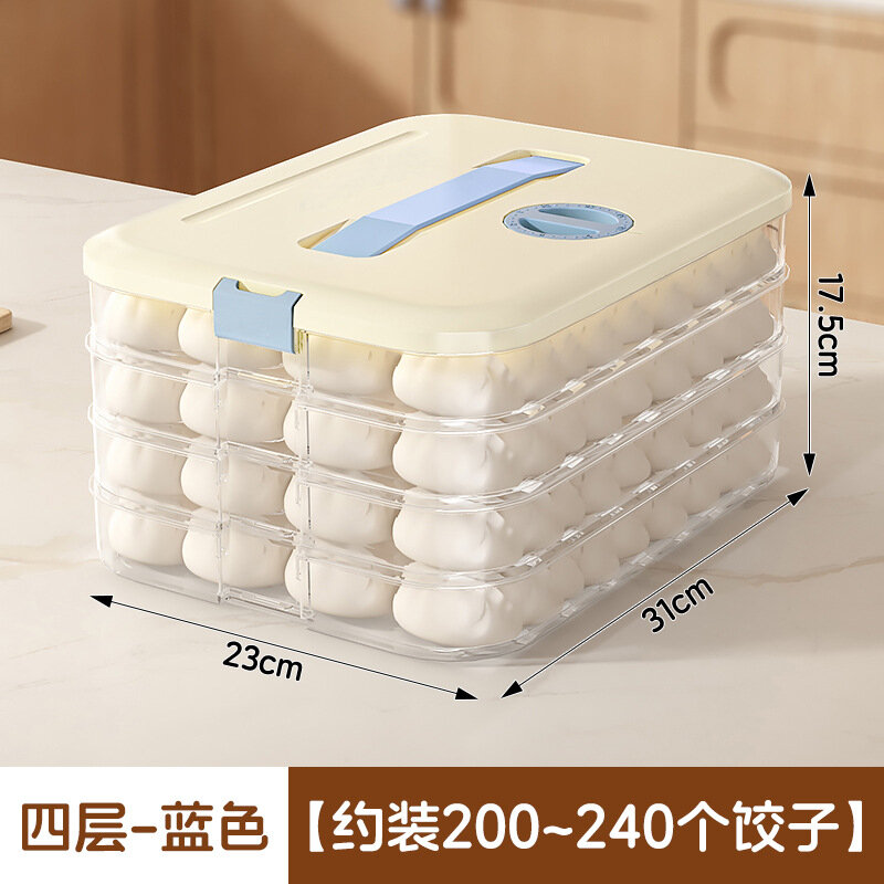 Контейнер для хранения пельменей, холодильник, морозильник, бытовой контейнер для хранения пищевых продуктов, контейнер для хранения пельменей, кухонный контейнер для быстрого замораживания вонтонов