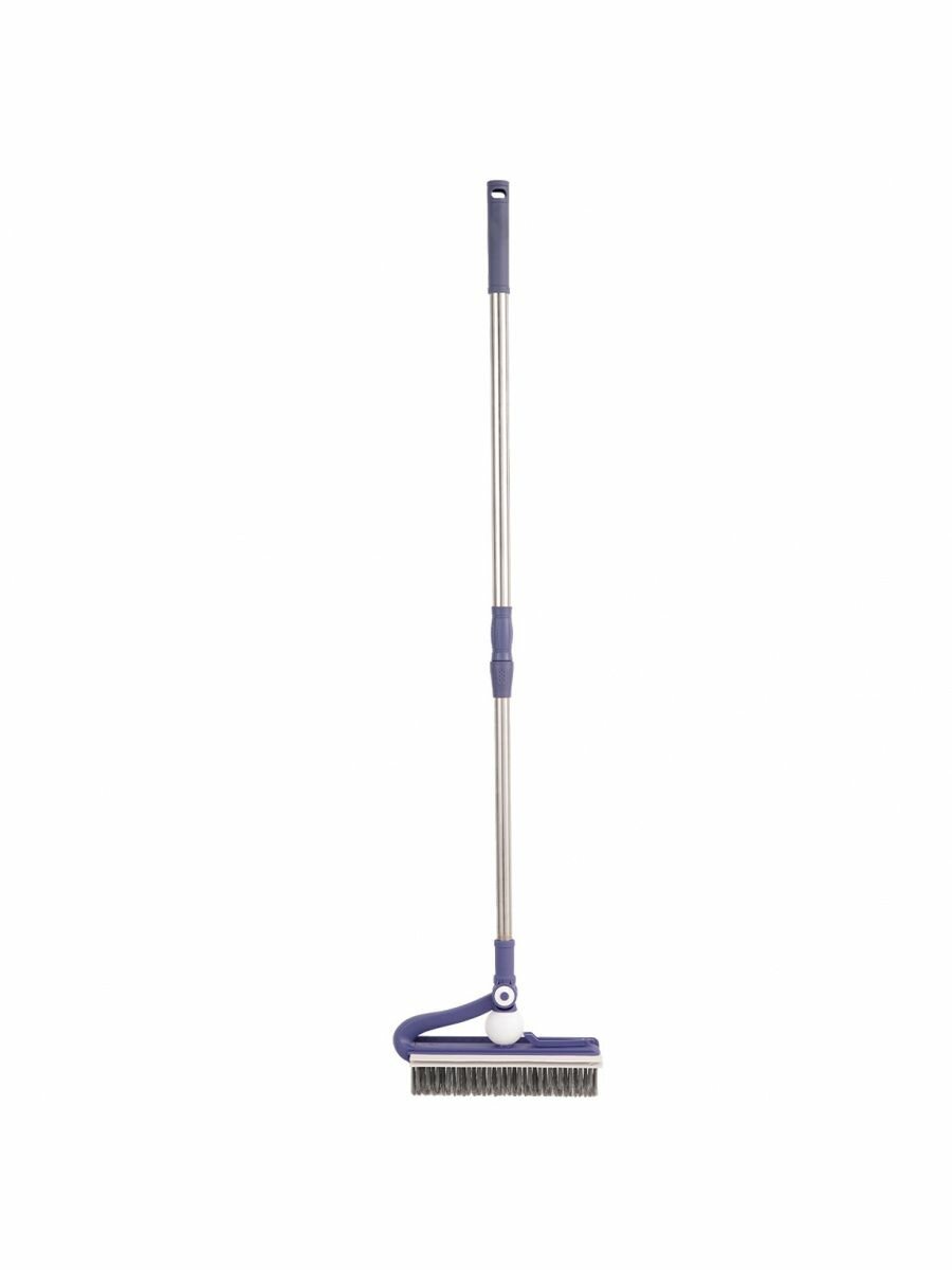 Многофункциональная V-образная щетка для уборки швов силиконовая ванной и кухни, длинная ручка 120 см