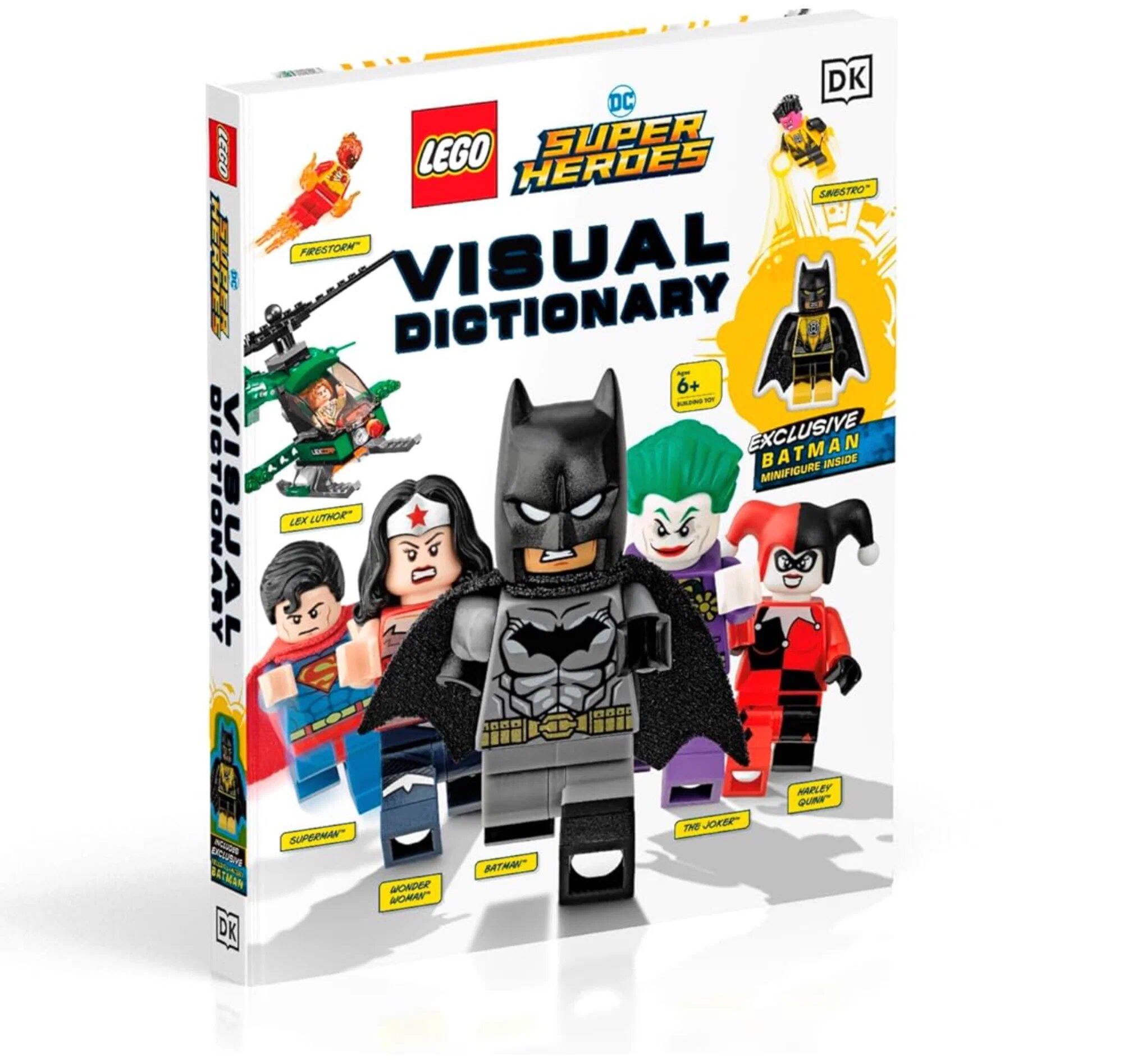 Книга LEGO DC Visual Dictionary, с минифигурой Yellow Lantern Batman