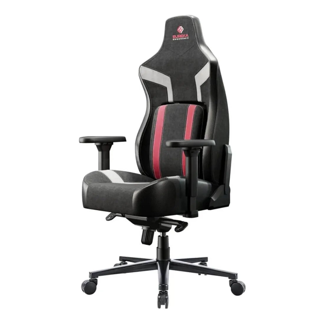 Компьютерное кресло Eureka Python II, красный, ткань, мультиблок