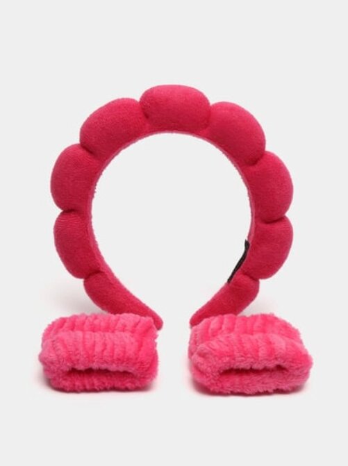 Ободок для умывания и повязки для рук. Набор косметический. Подарочный набор