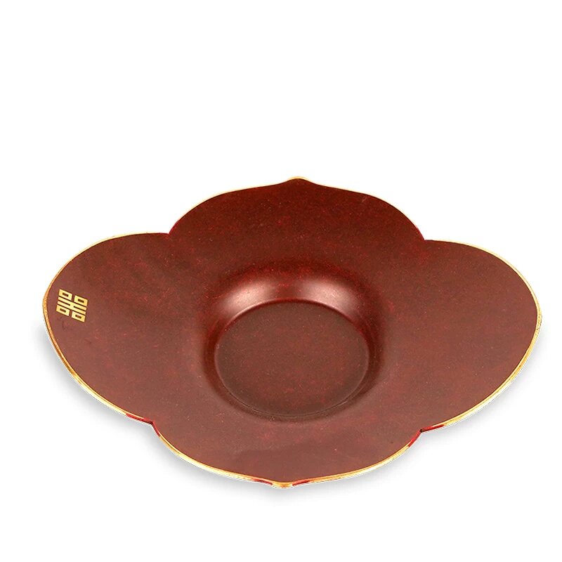 Медный подстаканник для чая, латунный термоизоляционный поднос для чашек, китайский ретро-аксессуар для чайной