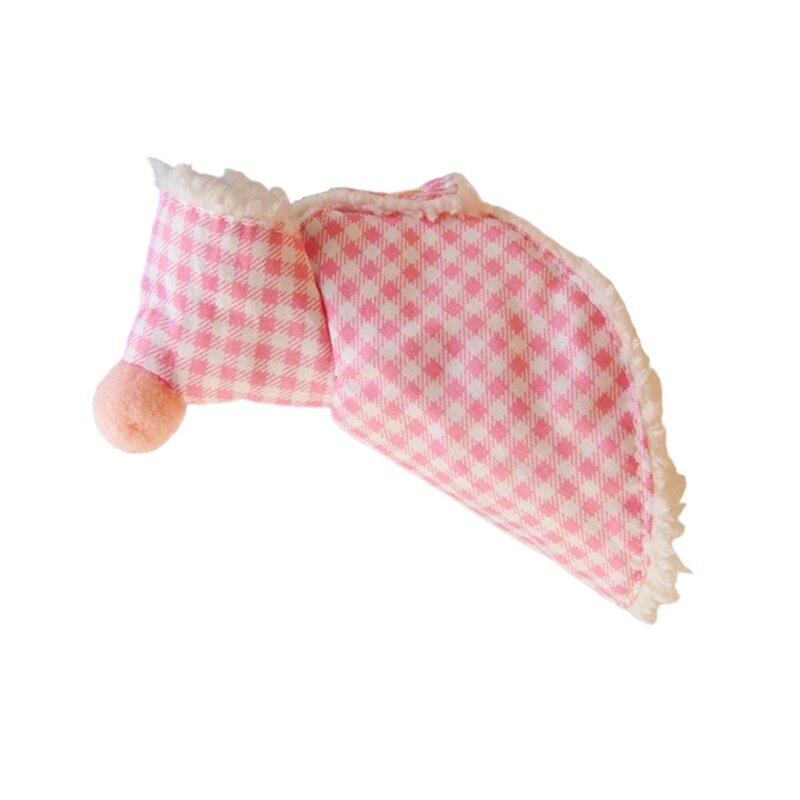 Клетчатый плащ для птиц-розовый-S