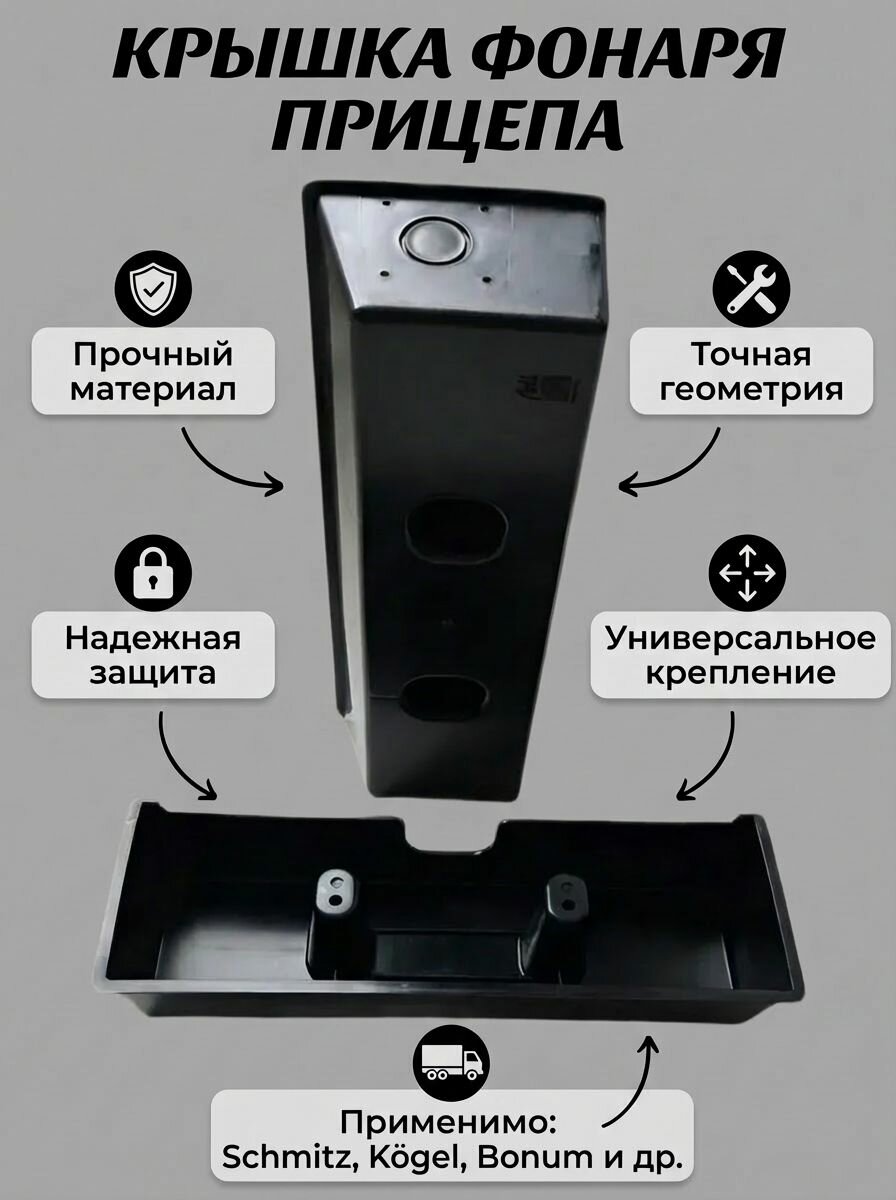 Крышка фонаря прицепа