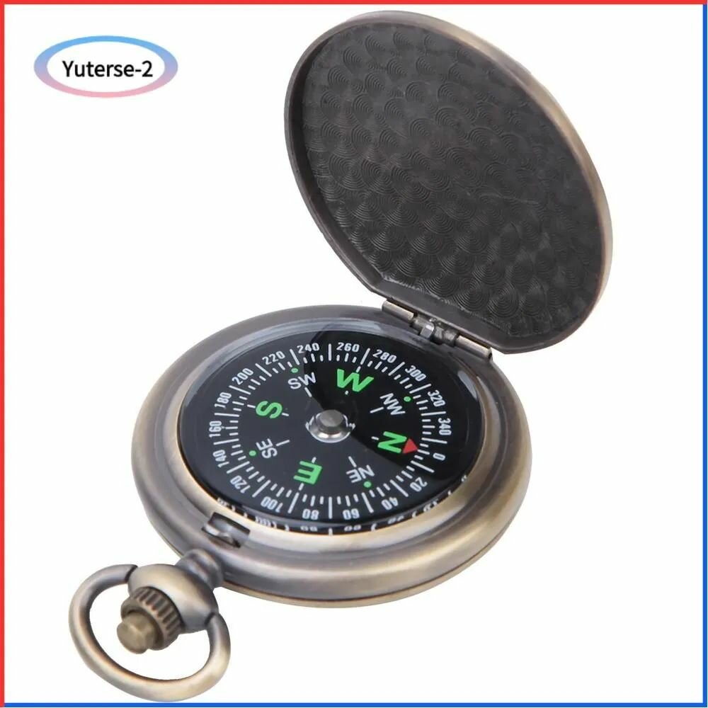 Классический компас, часы в кармане, идеальный подарок, для активных людей и путешествий