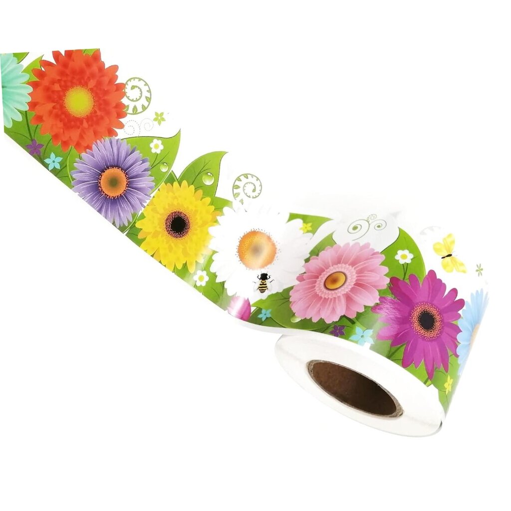 Декоративная отделка доски объявлений, Наклейка с зубчатой каймой для школьного класса и дома