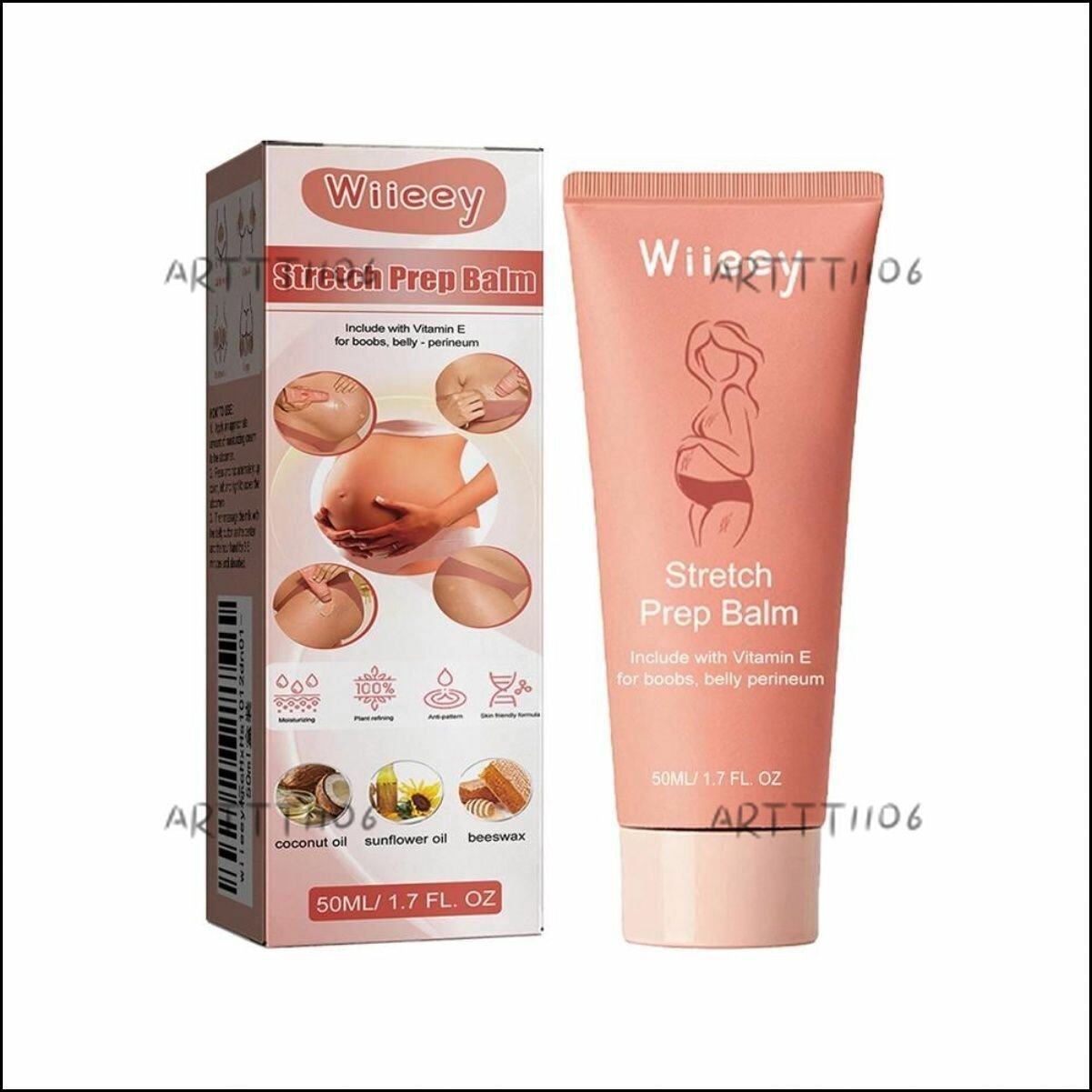 Эксклюзивный крем 50 мл для увлажнения и питания кожи, предотвращающий растяжки при беременностиILKwz