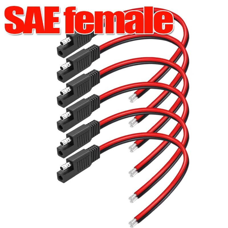 Быстрые разъемы SAE «папа-мама», автомобильные удлинительные кабели, кабели для солнечных панелей, провода, быстрые разъемы SAE, разъемы Tybe B 6PCS