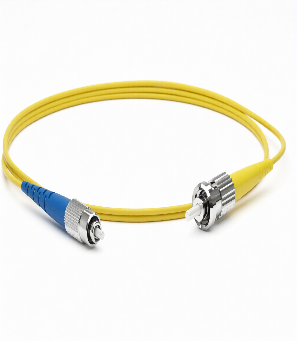 Кабель патч-корд волоконно-оптический TWT TWT-ST-FC/SU-1.0 симплексный, ST/UPC-FC/UPC, SM, 1.0 м