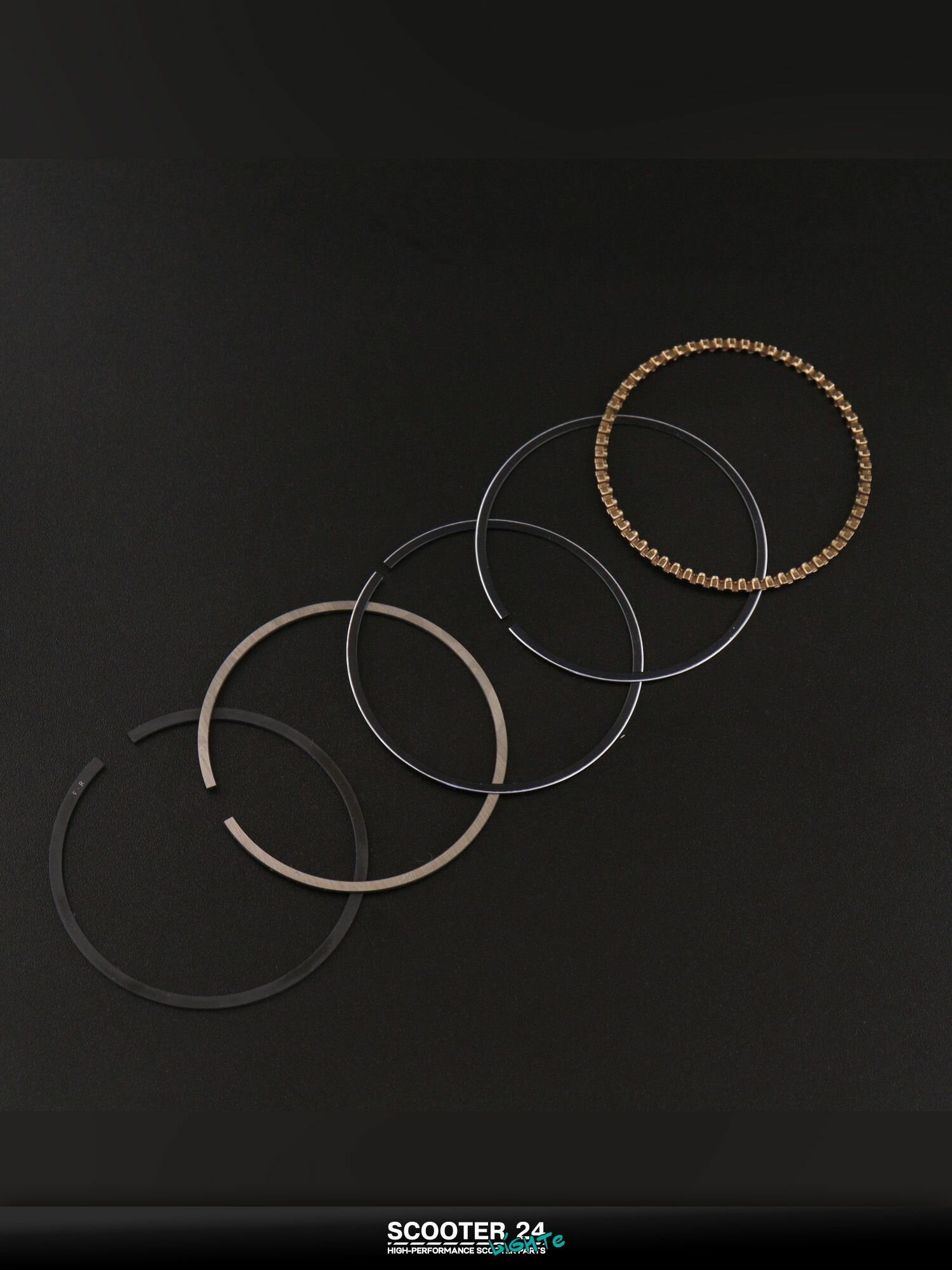 Кольца комплект комплект 152FMH на мопед и мотоцикл Active, на мотоцикл и мопед Alpha, Delta / Альфа Дельта / Актив Альфа, Дельта 110 кубов, GY6 125 кубов 0,25 ( 52,65) "Xuan Koo"