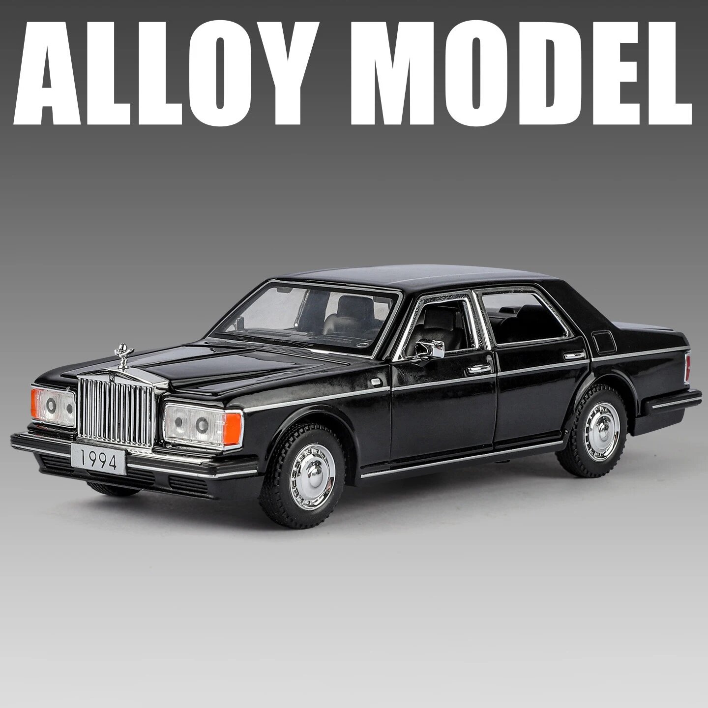 DuBeeBee 1:32 Rolls Royce Silver Seraph металлический автомобиль Black
