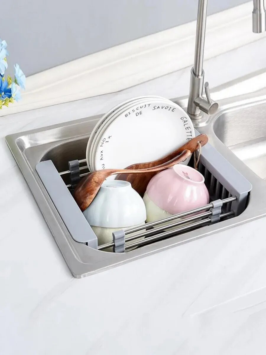 Сушилка - решетка раздвижная на раковину