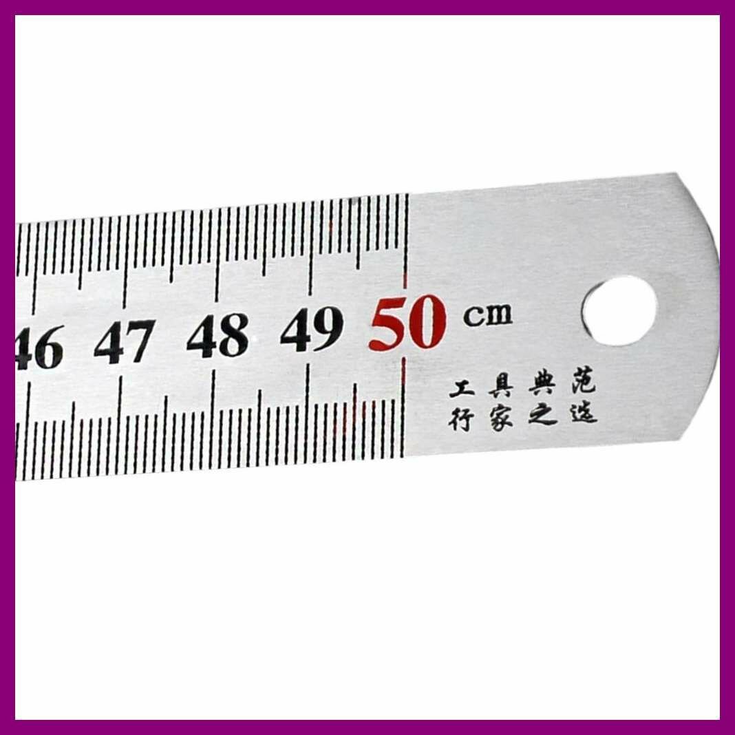 Линейки из нержавеющей стали. Металлическая прецизионная линейка. Двухсторонняя метрическая имперская мера с прямым краем.