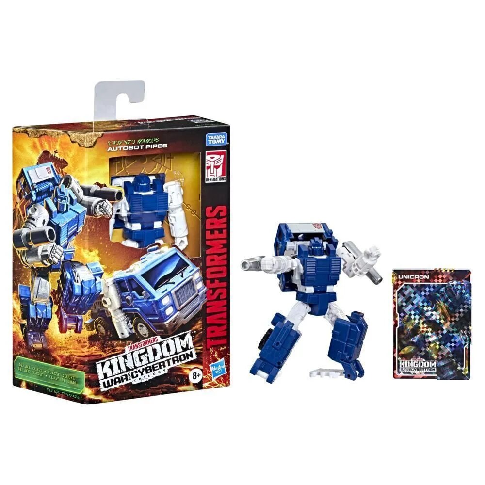 Hasbro Игрушки-трансформеры Generations War for Cybertron: Kingdom Deluxe WFC-K32 Фигурка автобота Пайпса - от 8 лет и старше, 5,5 дюймов F0682