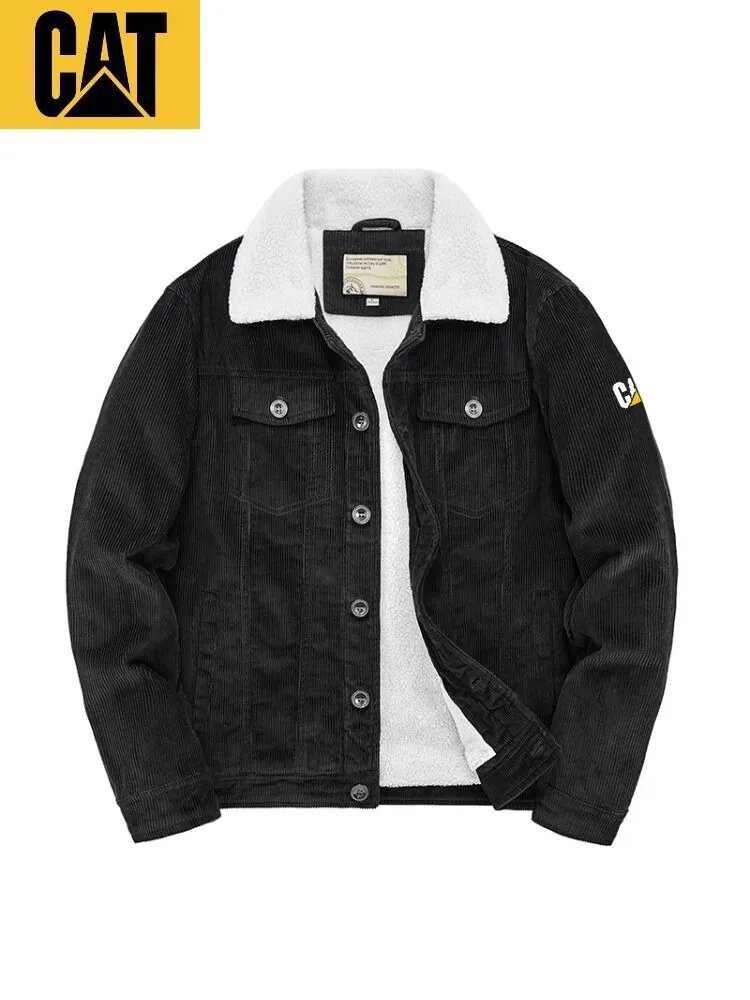 Куртка Caterpillar Мужская куртка -вельвет, отложной воротник, утепленная, короткий крой. Для активного отдыха и повседневной носки