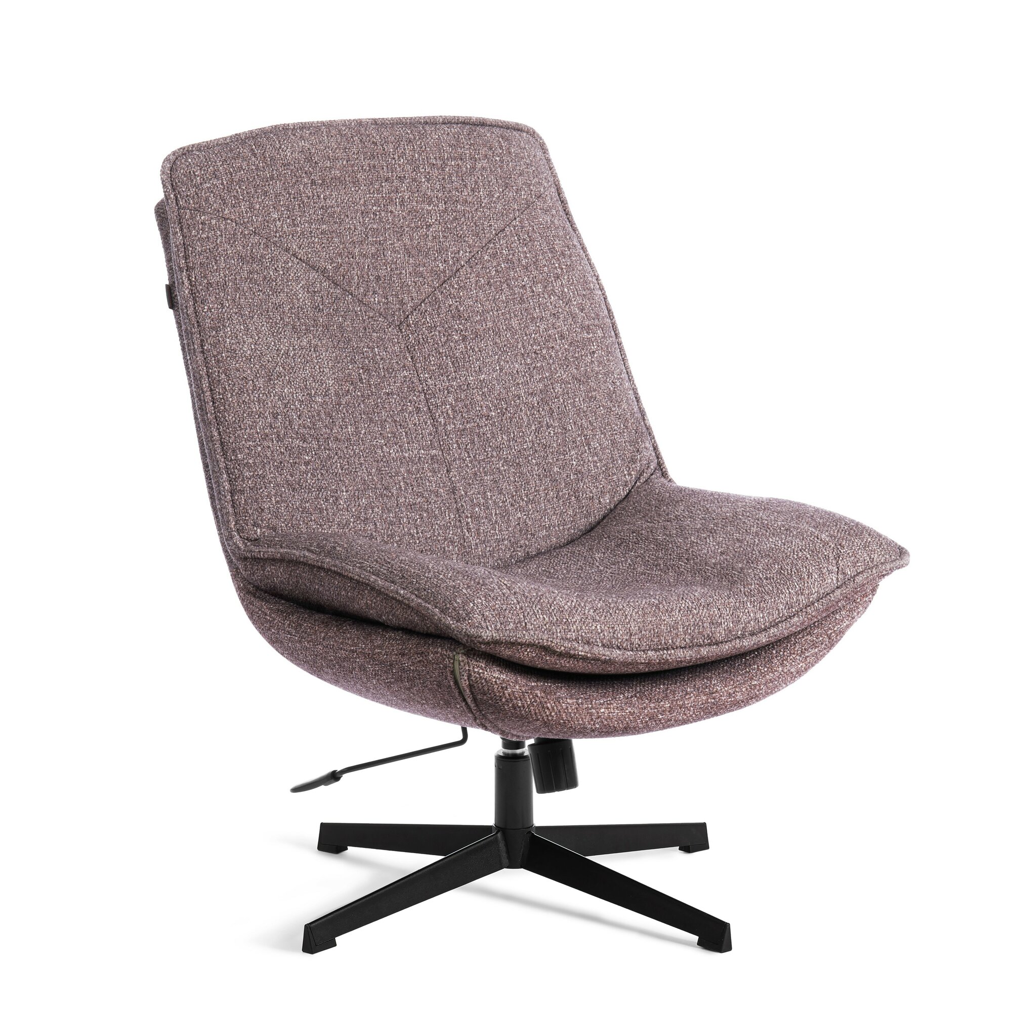 Кресло для отдыха лаунж TetChair Cosmo, велюр/букле, shape wood rose