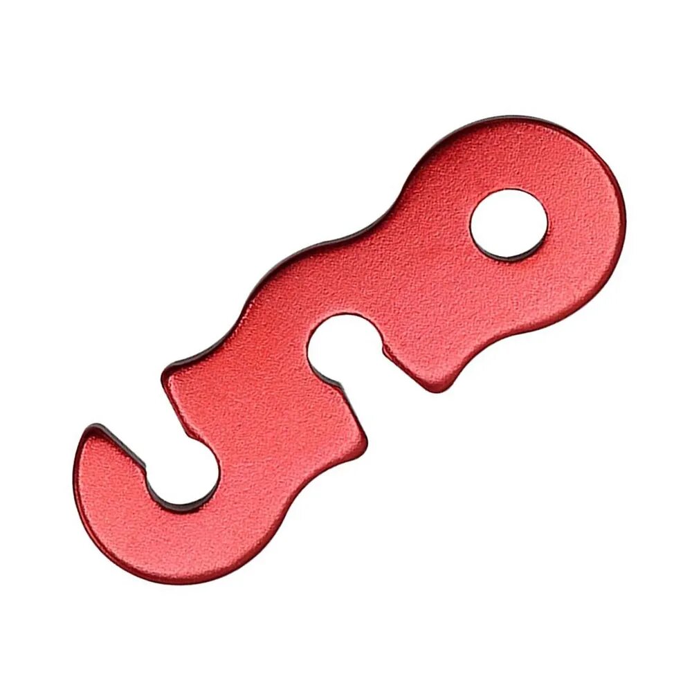 Aксессуары для палатки, Тросовый зажим трехглазого алюминиевого палаточного шнура - красный, 1 пакет из 10 штук