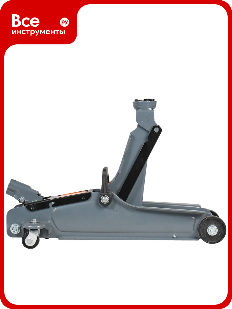 Подкатной домкрат Airline 2т низкопрофильный, MIN - 90 мм, MAX - 340 мм AJ-2F-310