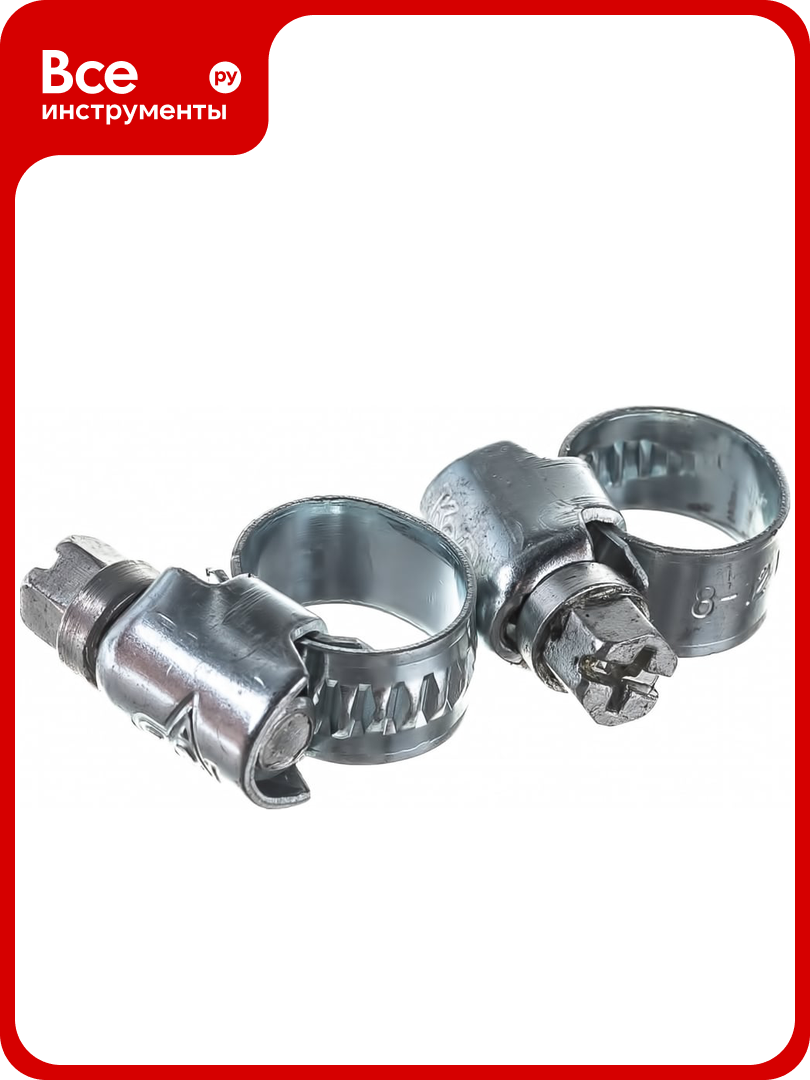 Червячный хомут Госкреп, оцинкованный стальной, промышленное крепление для труб и кабелей, коррозионная стойкость