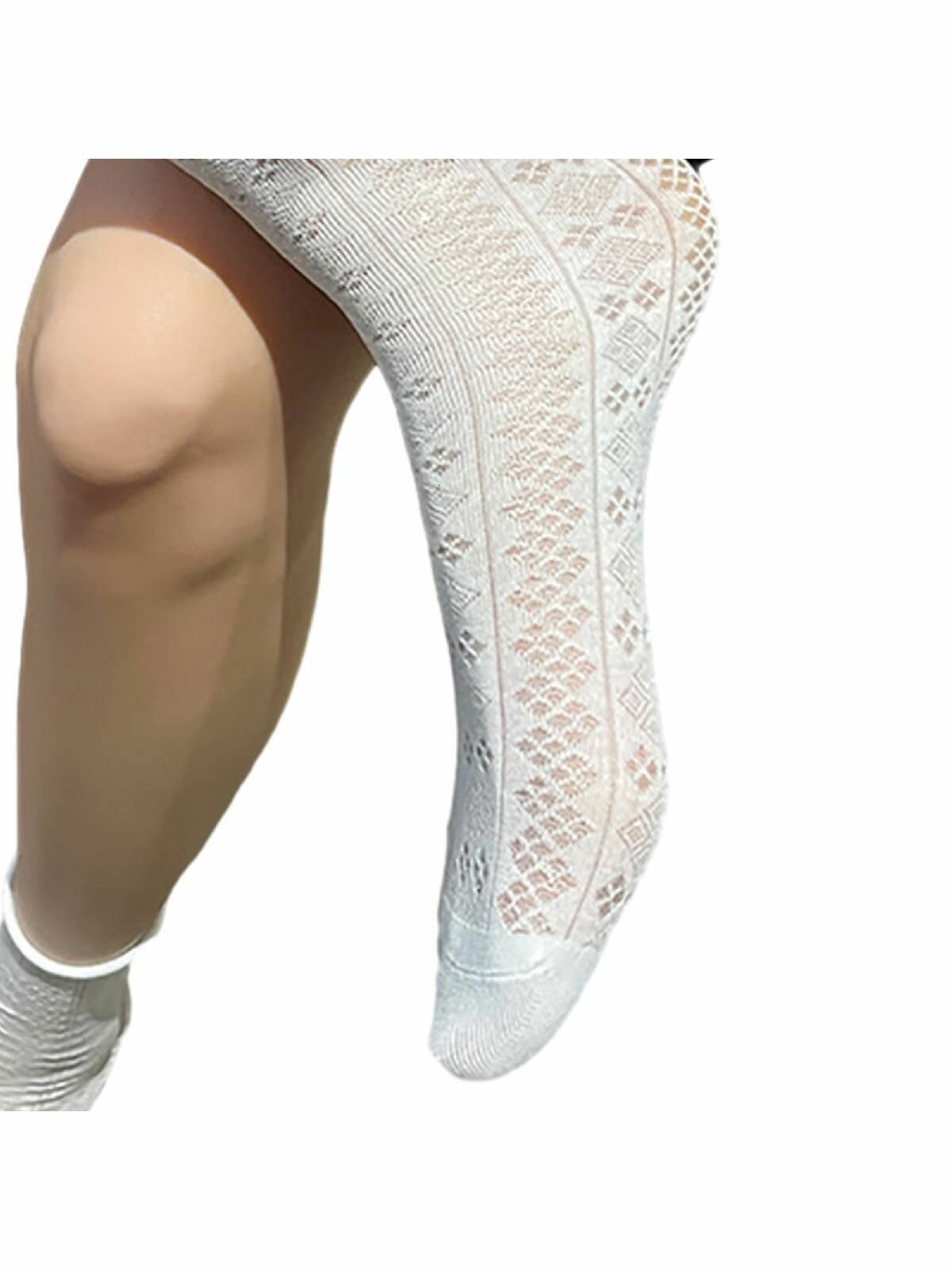 Женские японские полупрозрачные гольфы с узором, бриллиант