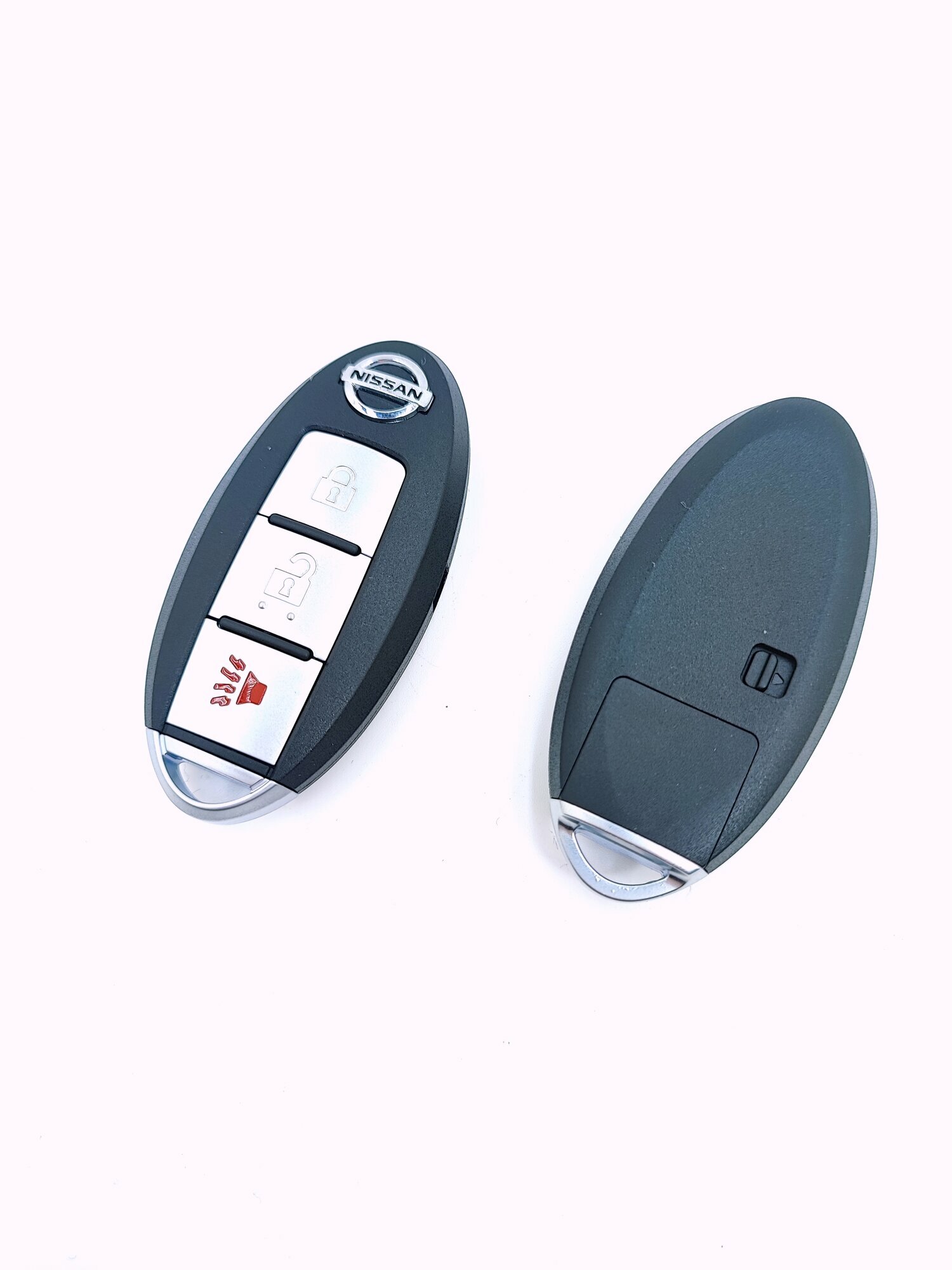 Корпус ключа зажигания (брелок) для Nissan c 3 кнопками + PANIC , лезвие NSN14