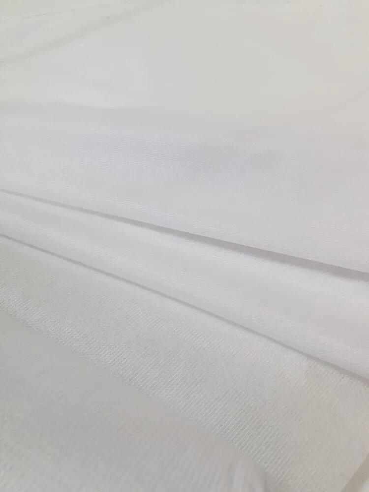 Флизелин клеевой нитепрошивной на отрез для шитья и рукоделия, цвет белый, ширина 90 см, длина 1 м