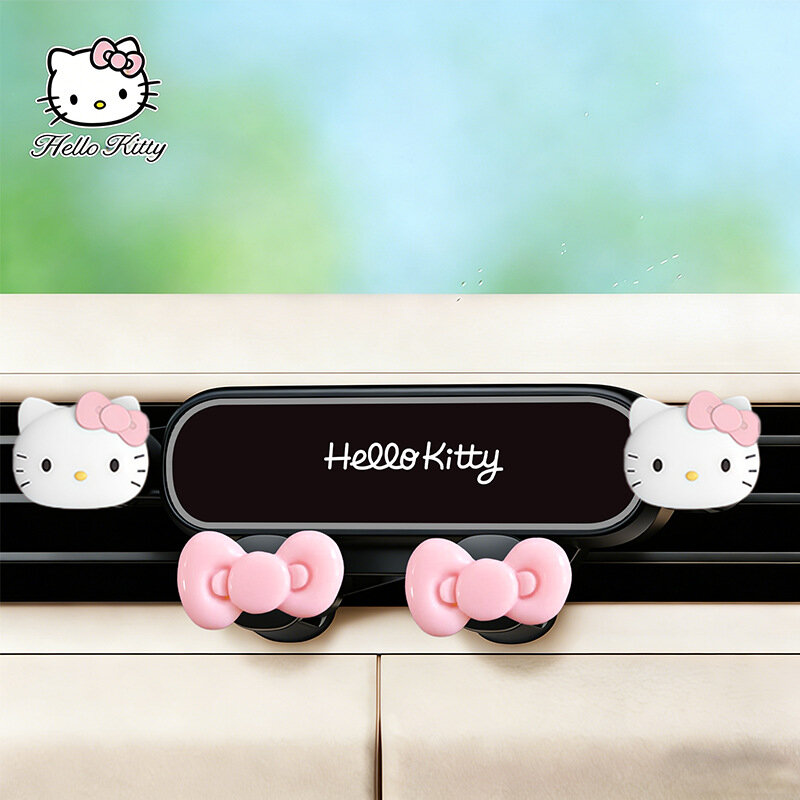 Крепление для телефона в машину в виде котенка, гравитационный держатель для вентиляционного отверстия, милый мультяшный декор для машин девочек.