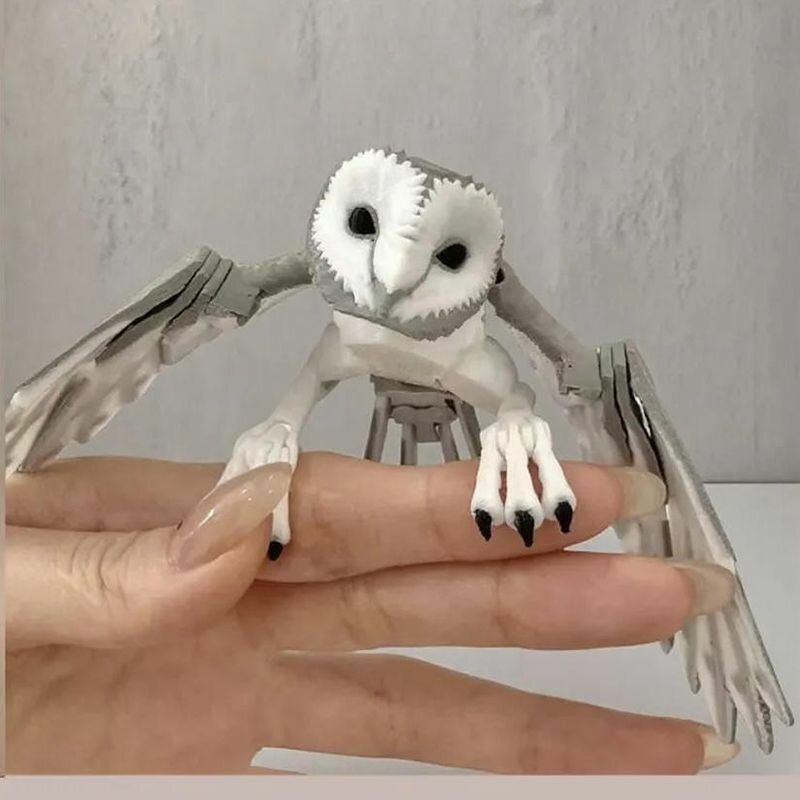 3D-печатная модель игрушки орла-сокола для симуляции, декор, подарок, модный креативный животный с подвижными суставами