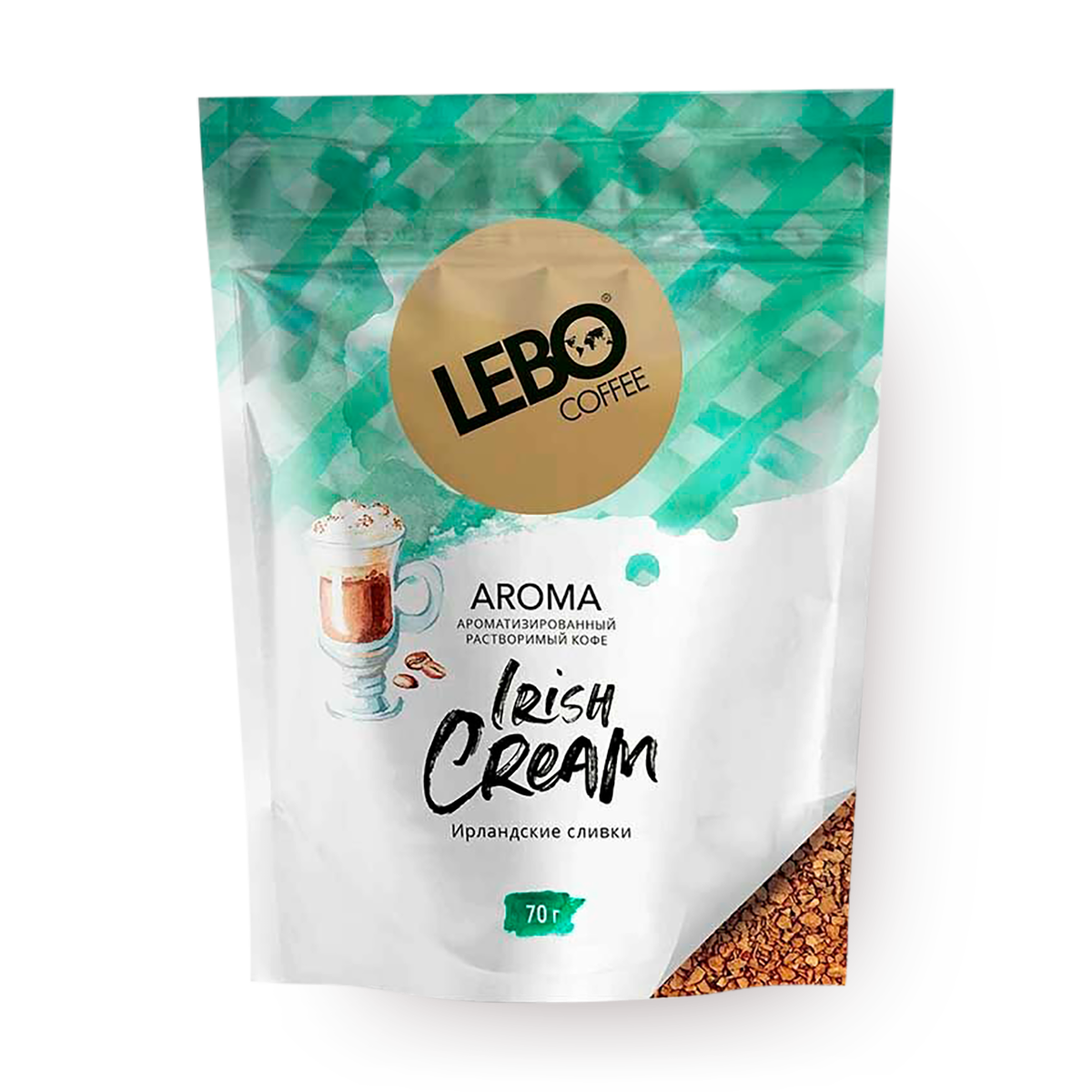 Кофе растворимый Lebo Aroma Irish Cream дой-пакет