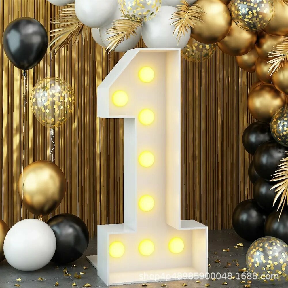 Гигантская светодиодная гирлянда для помещений, 60 см, 1 шт.