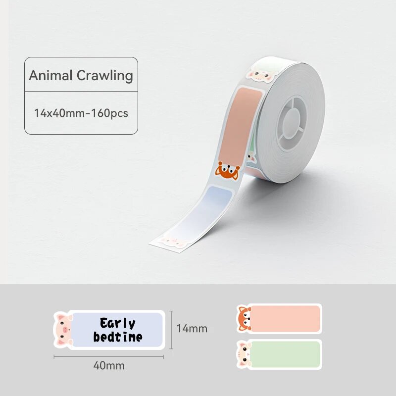 Этикетки для термопринтера Niimbot Animal-B14x40-1 roll