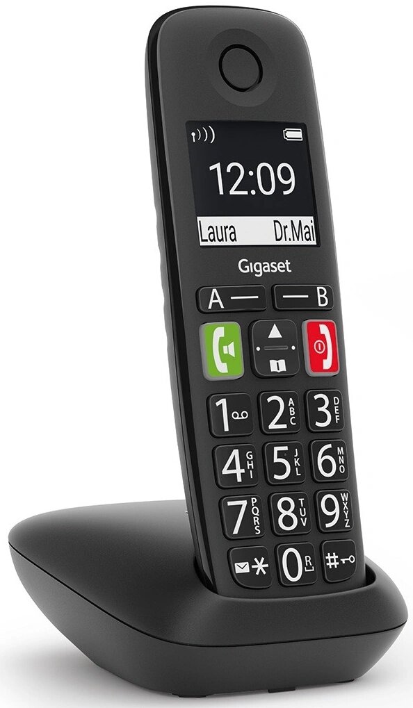 Р/Телефон Dect Gigaset E290 черный АОН — фото 1