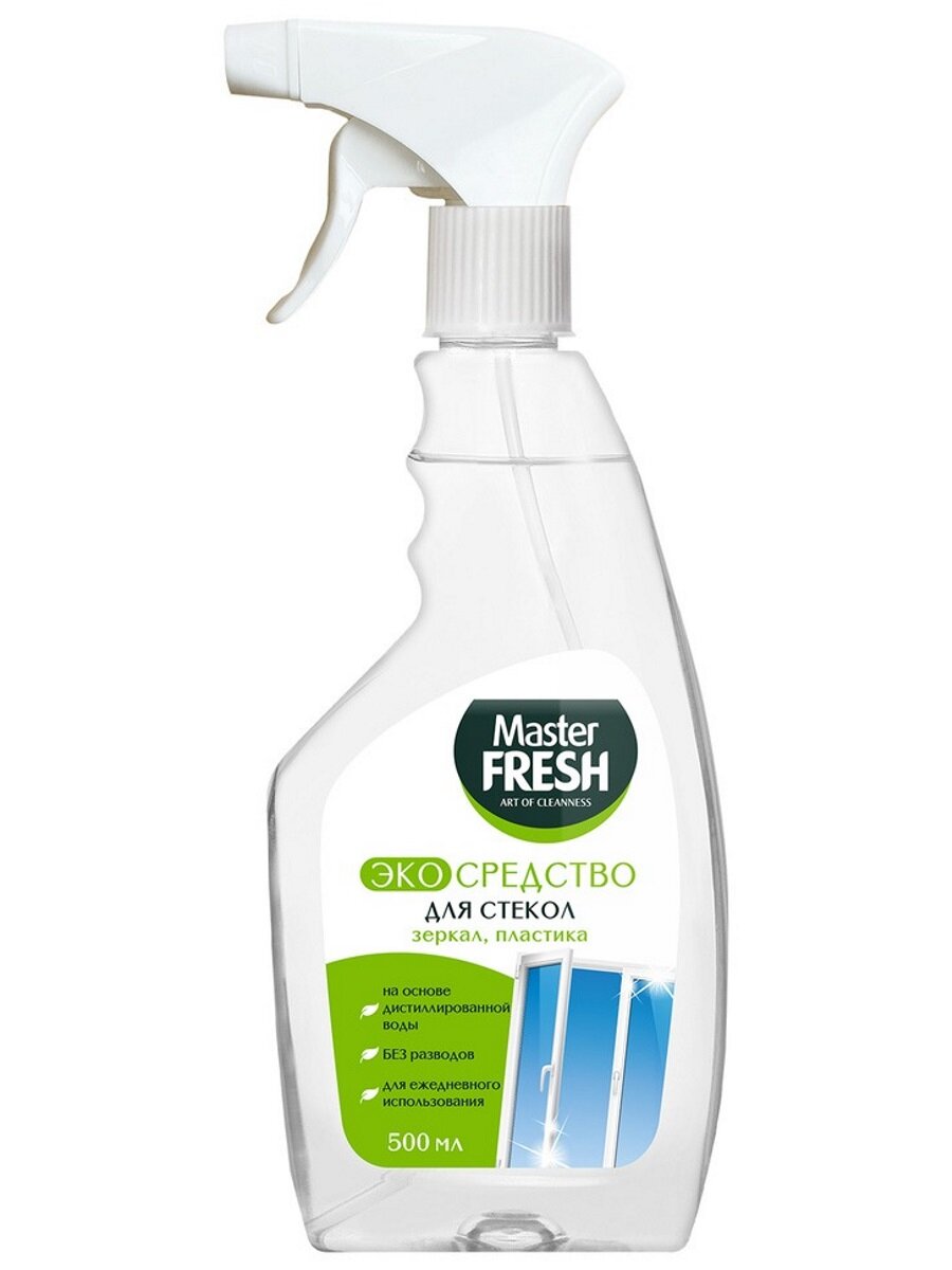 Спрей для стекол, зеркал и пластика Master Fresh Экологичный 500мл