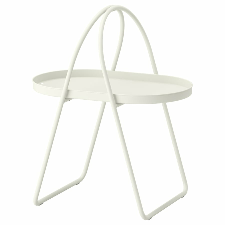 Кофейный столик IKEA MABARSSKAR, цвет белый 61x41см, 305.971.64