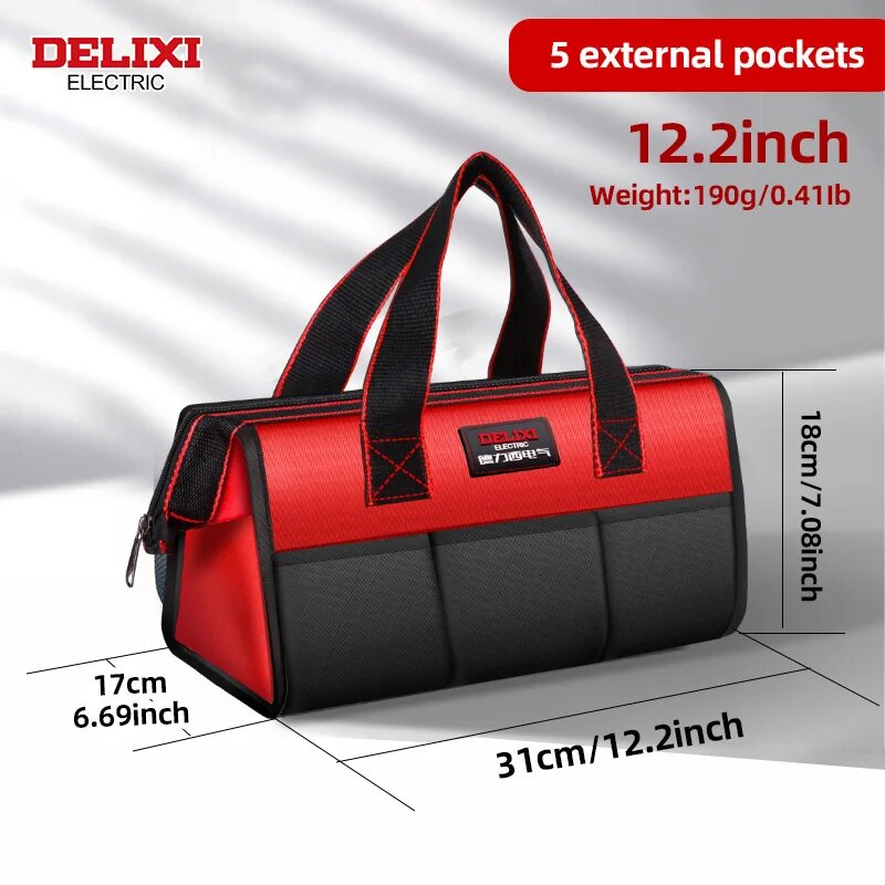 DELIXI ELECTRIC Сумка для инструментов 12.2 дюймов, Цвет: DHGDYTHK13