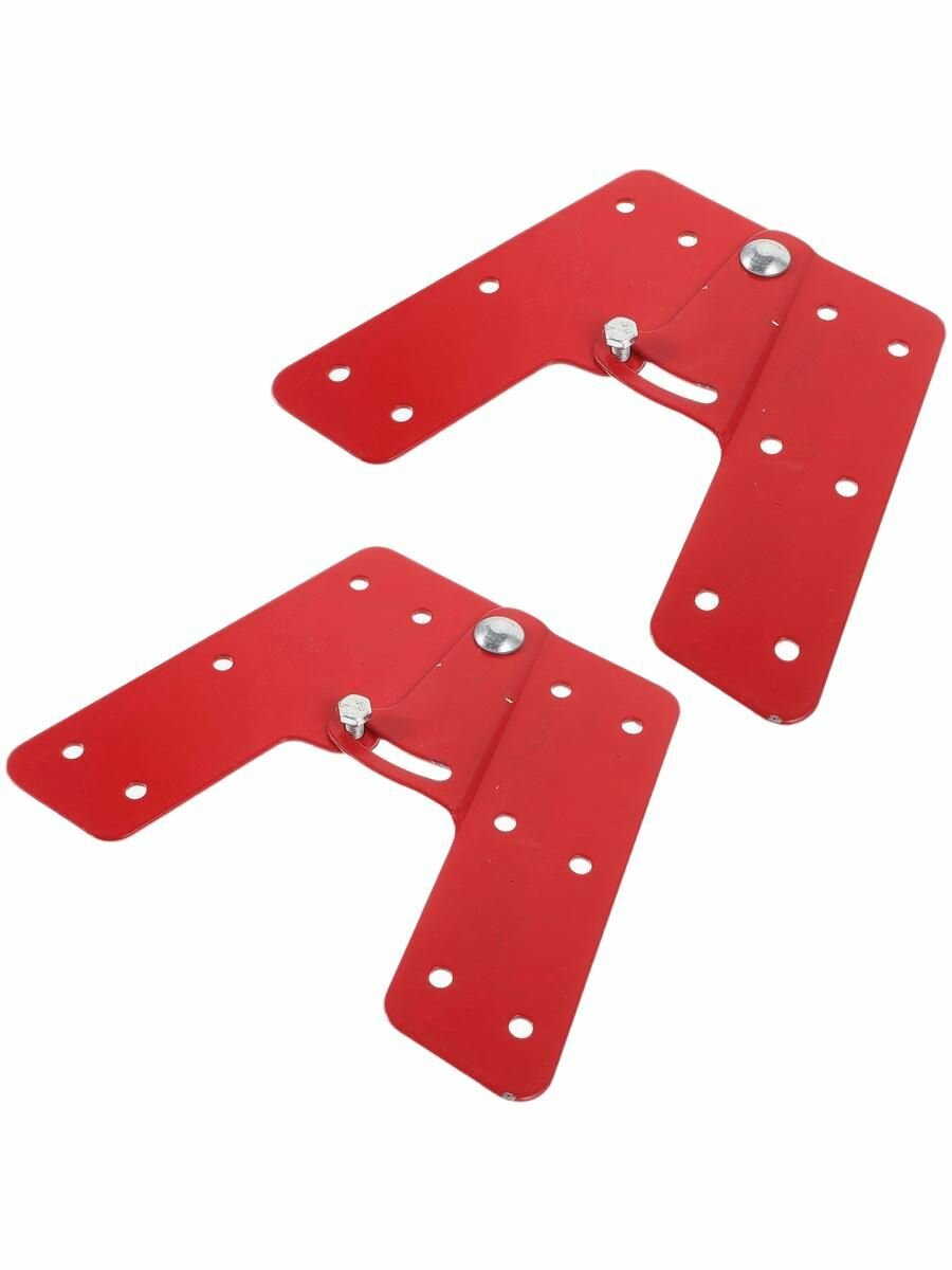 Складные Петли Для Чердачной Лестницы, Железо, 16.30X12.20X1.50 См, 2 Штуки, Красный Цвет