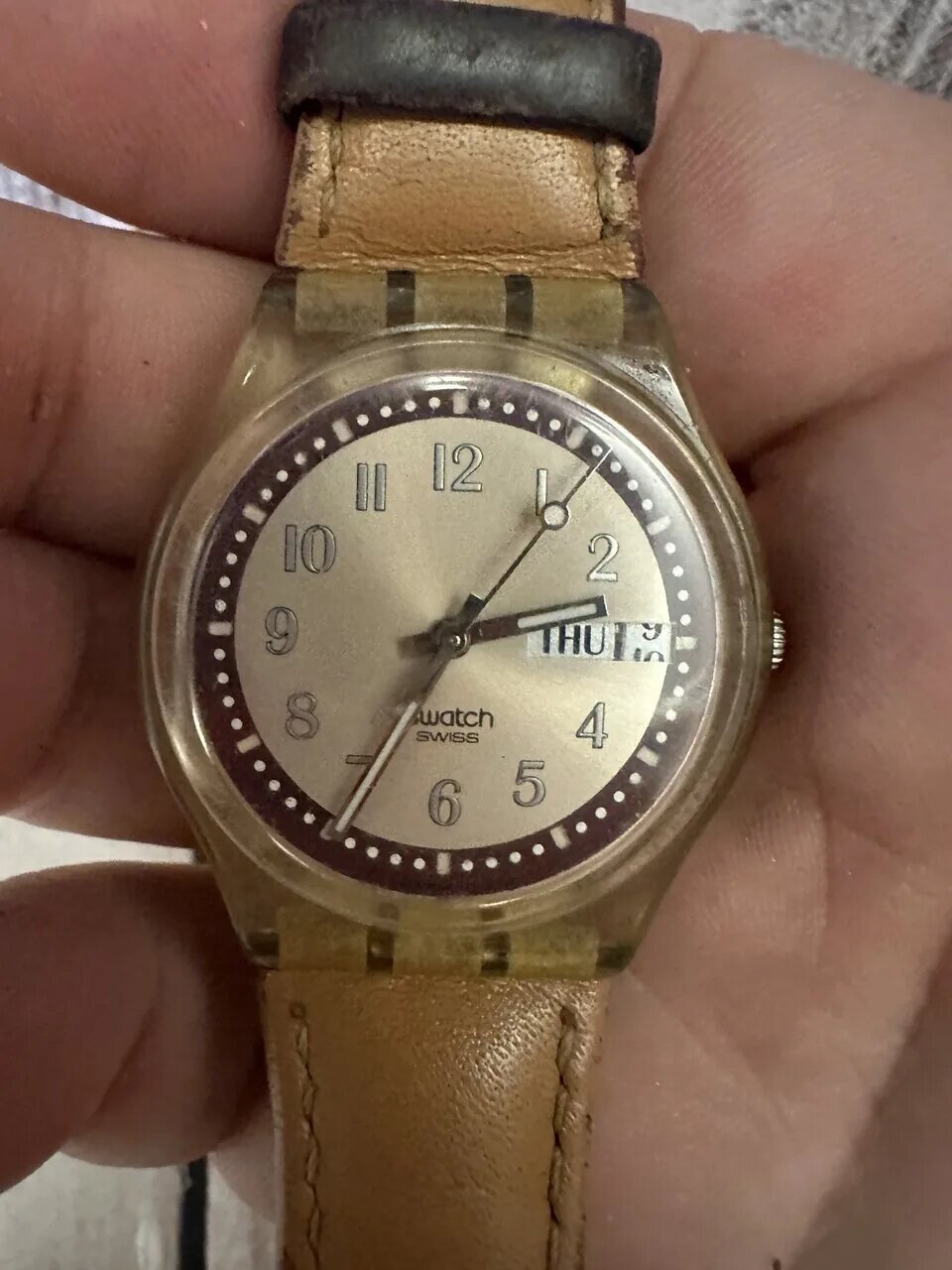 Наручные часы Swatch G700 c двойным календарём (швейцария) винтажные