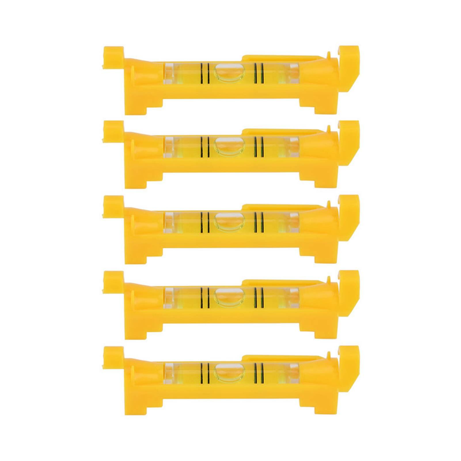 Rope Bubble Level, High Precision with Molded Hooks Line Hanging String Spirit 5pcs for Plumbing Bricklaying