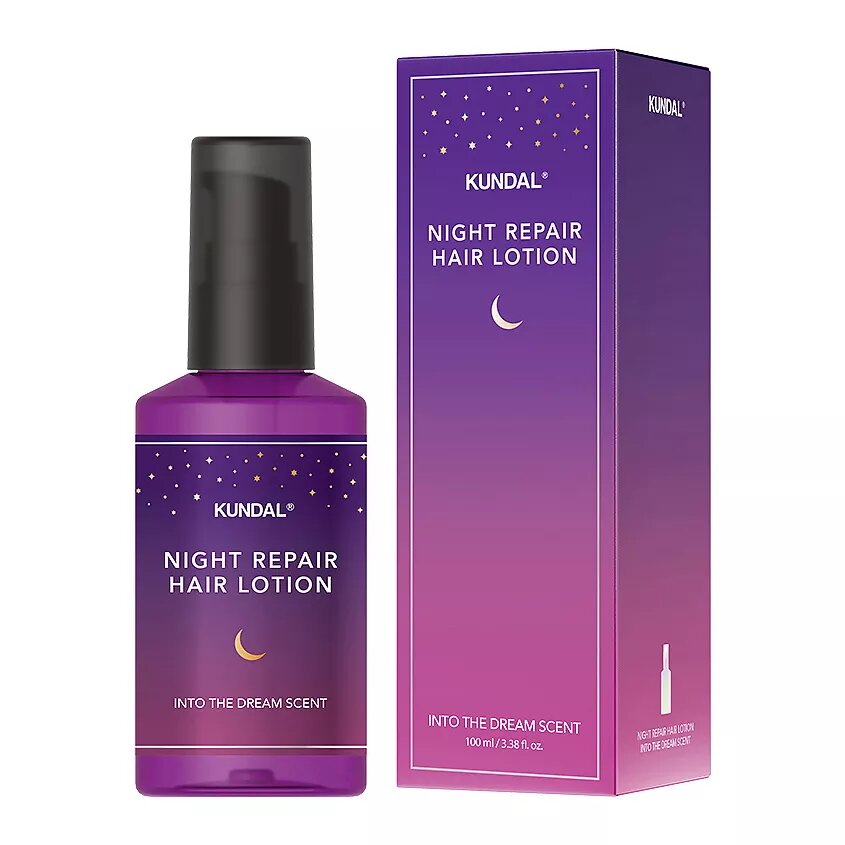 Лосьон для волос Kundal Night Repair Hair Lotion moisturizing night care for the hair with fragrance Into The Dream, 100 мл