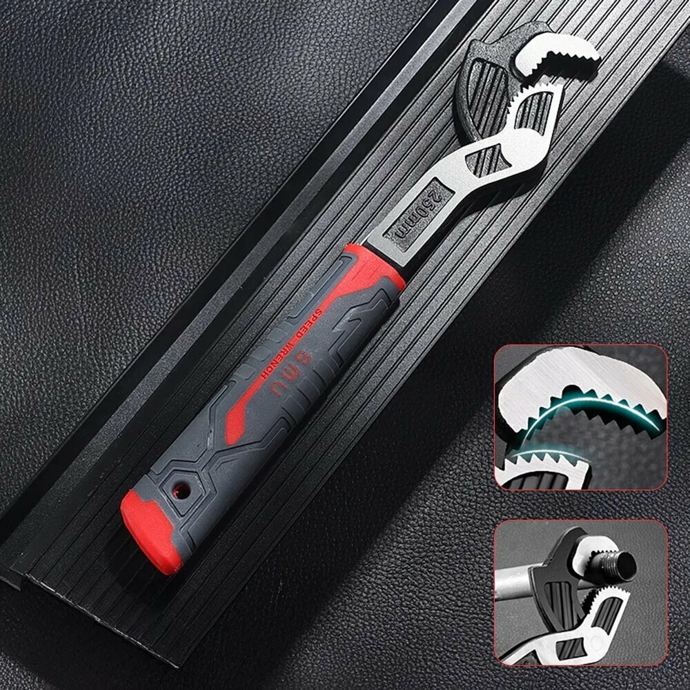 Разводной гаечный ключ с автоматической фиксацией 10 дюймов хромованадиевая сталь