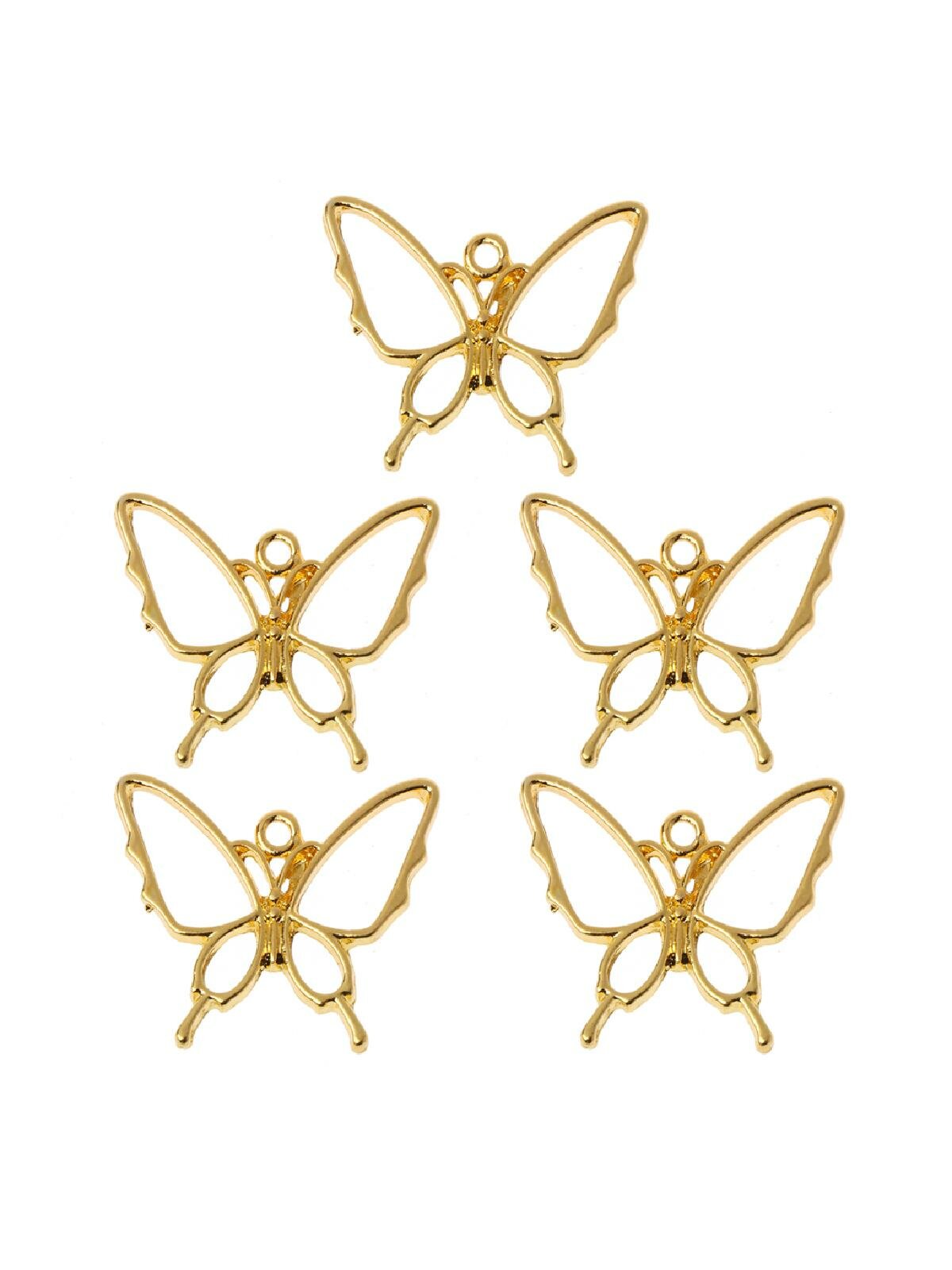 5 металлических рамок-бабочек