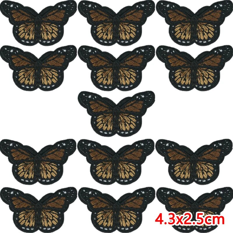 Нашивки бабочки вышитые 10 шт. dk3027035-10pcs