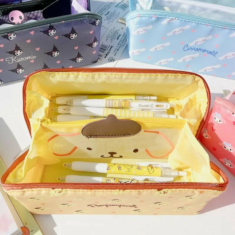 Санрио Помпом Пурин Оригинальный холстяной пенал Pom Pom Purin от Sanrio