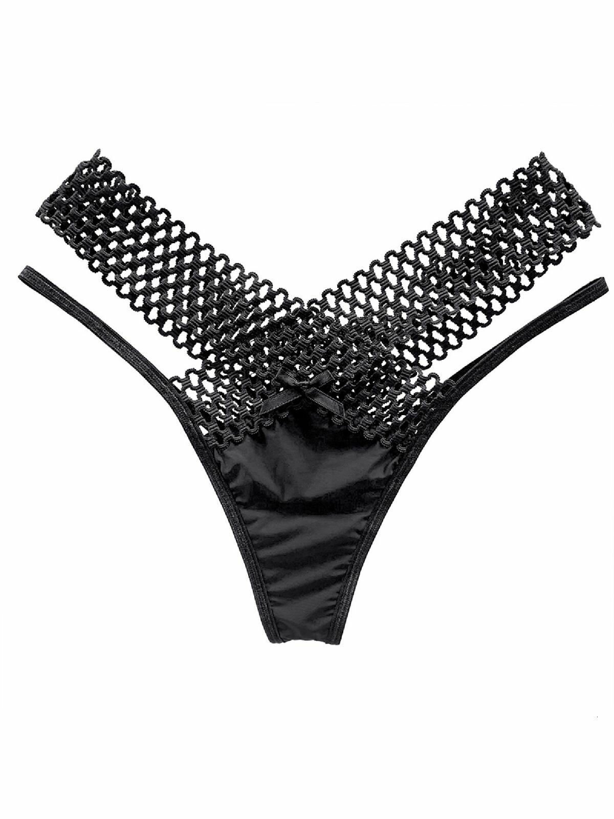 Невидимые трусики-стринги для женщин, Черный