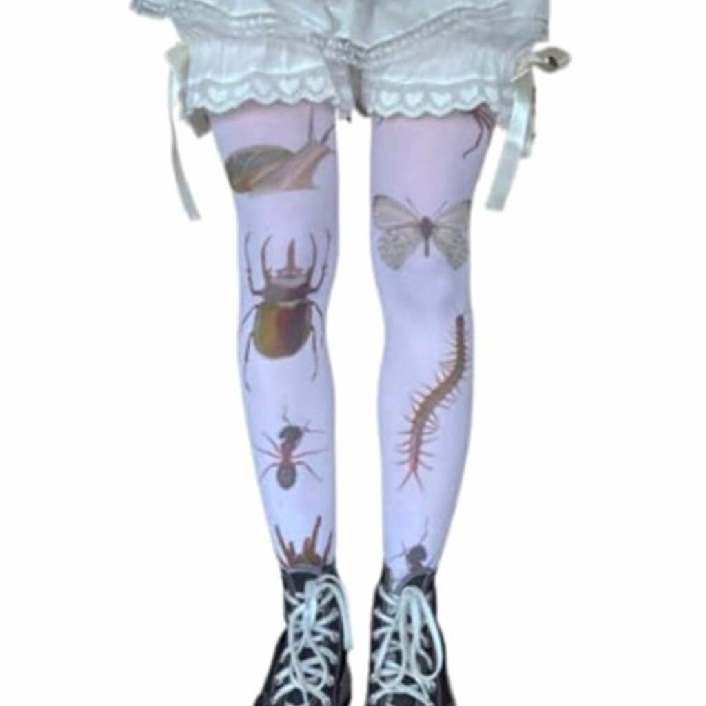 Чулки с кошачьим принтом для нишевых девушек-08