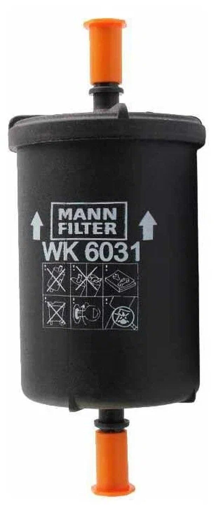 Топливный фильтр MANN-FILTER WK 6031, для Citroen, Peugeot, серебристый