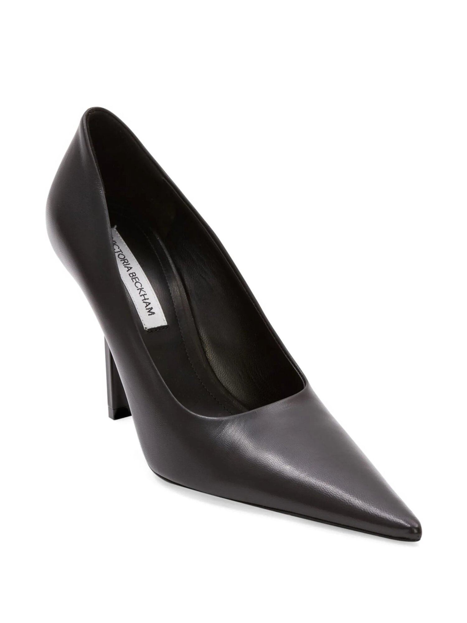 Туфли Victoria Beckham Stiletto leather pumps, размер 37, black/black — фото 1