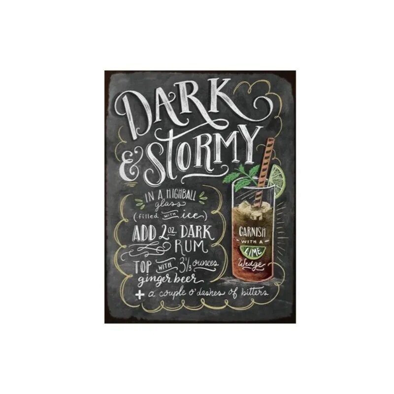 Декоративная меловая доска из жести