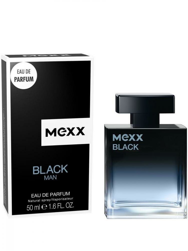 Парфюмерная вода MEXX Black Man, древесный аромат для мужчин, флакон 50 мл